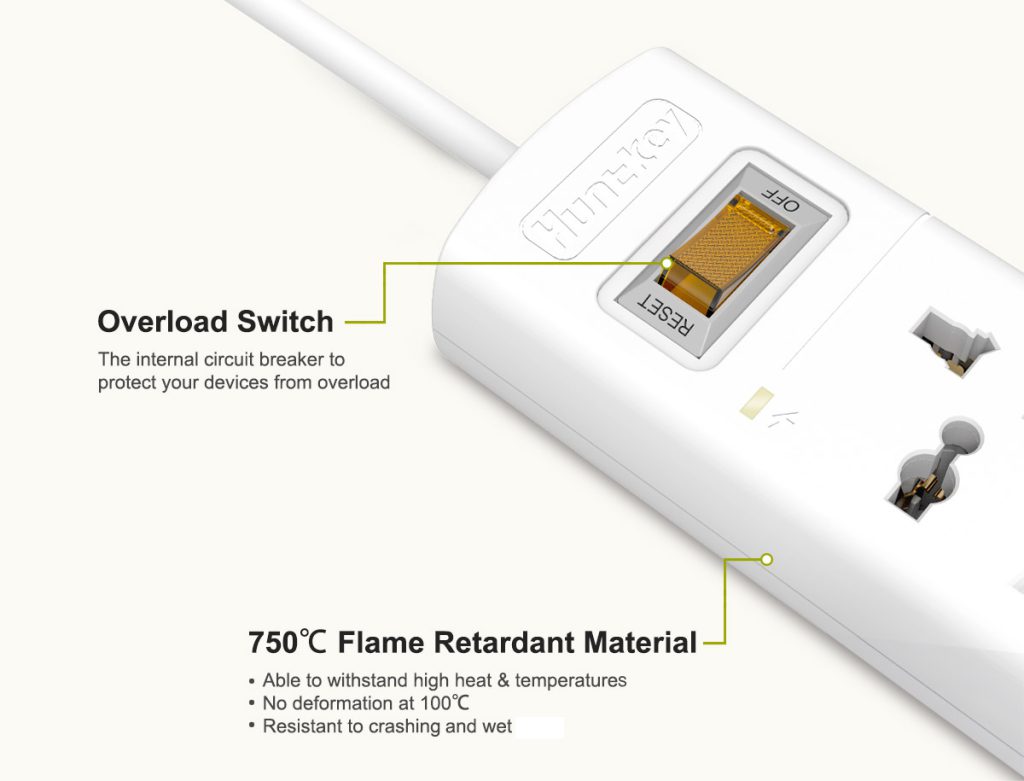 Huntkey SZM304 Surge Protection Power Strip | Smart Technologies (BD) Ltd.