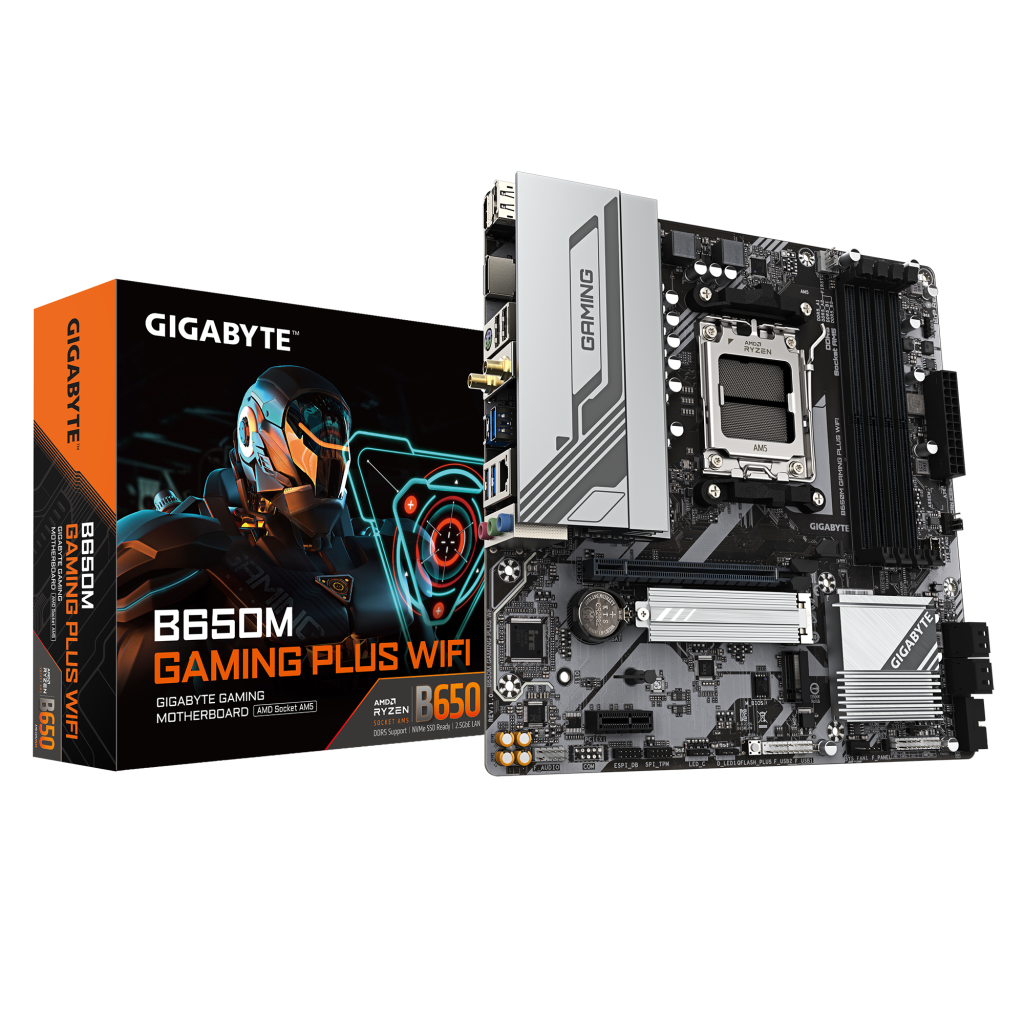 GIGABYTE B650M GAMING PLUS WIFI DDR5 AMD AM5 ATX Motherboard | Smart ...